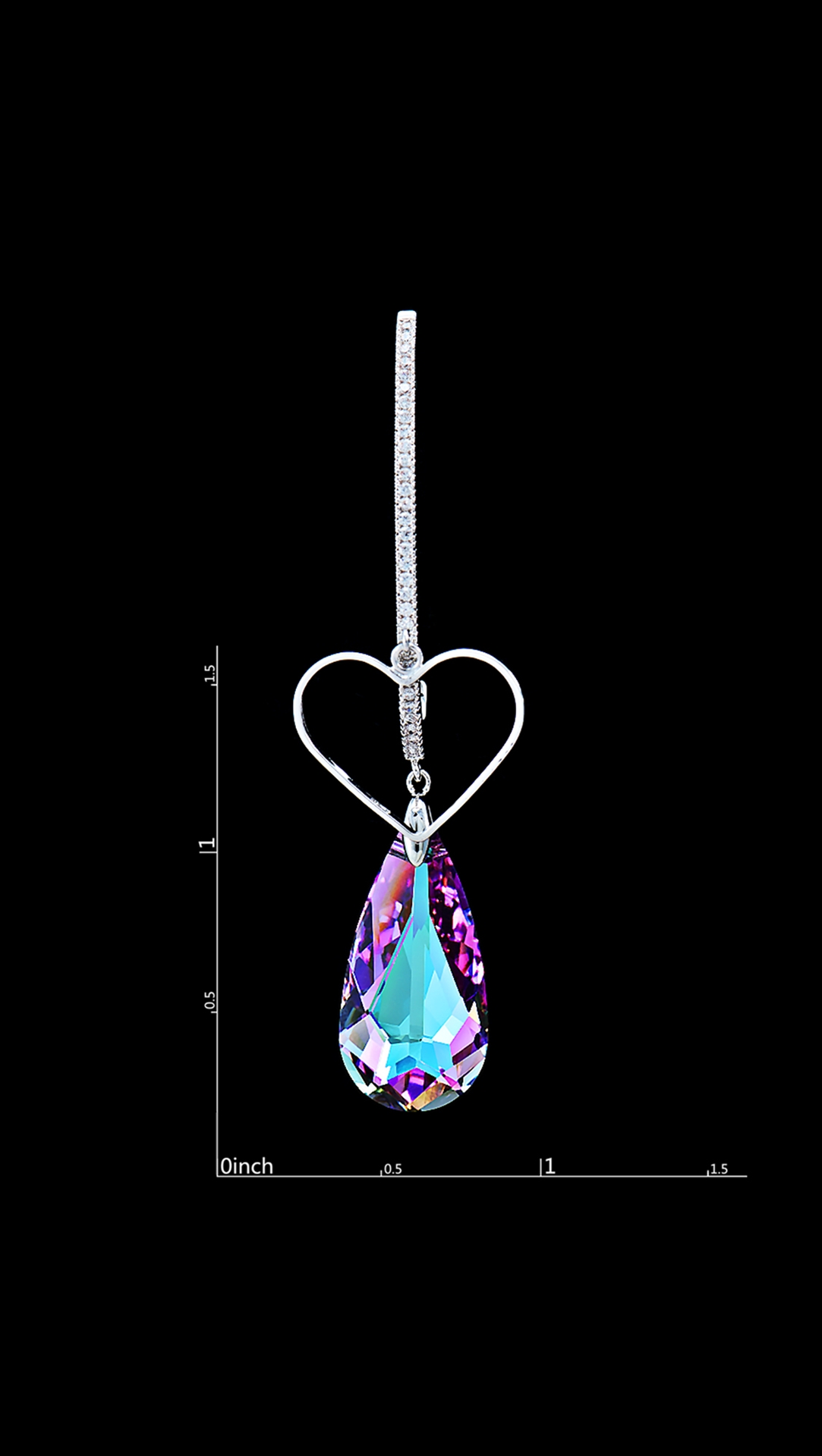 Gorgeous And Beautiful Single Stone Colourful Drop & Dangle
