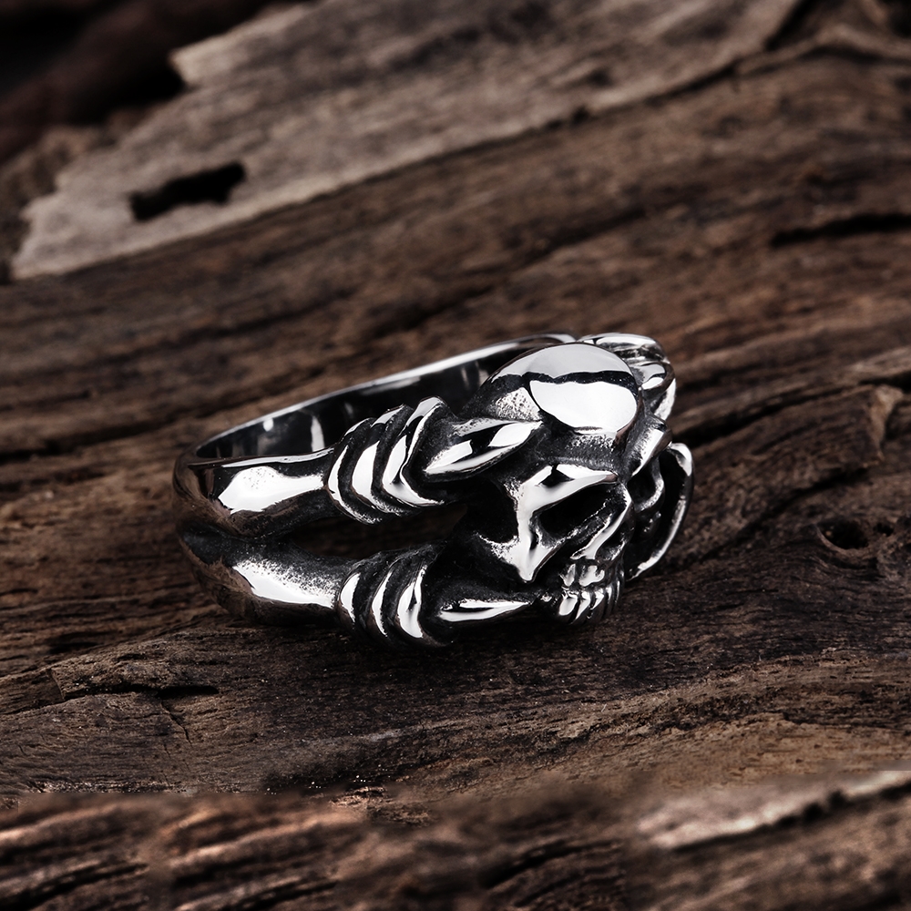 Stainless Steel Punk Fashion Rings 3LK054605R