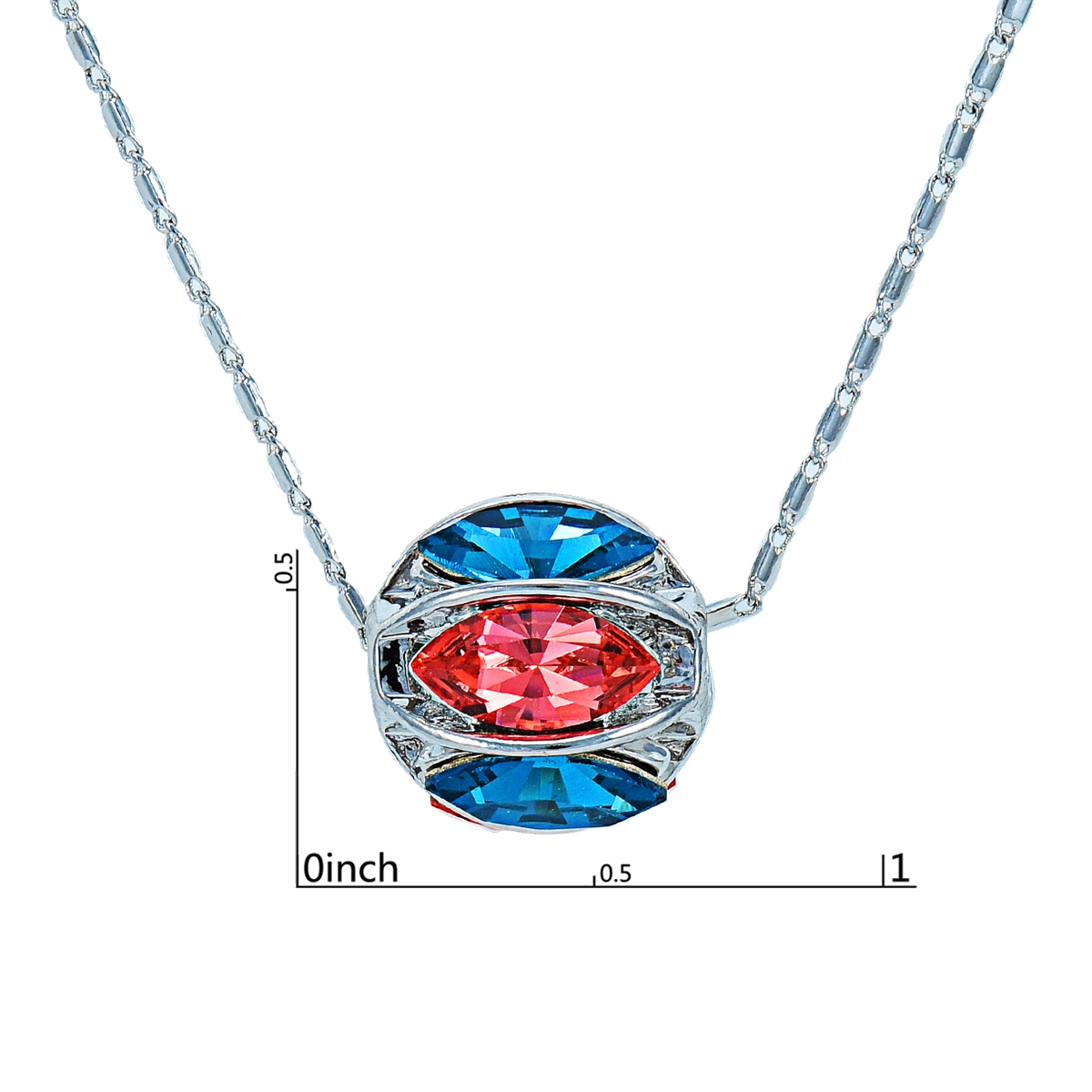 Classic Red Pendant Necklace with Worldwide Shipping